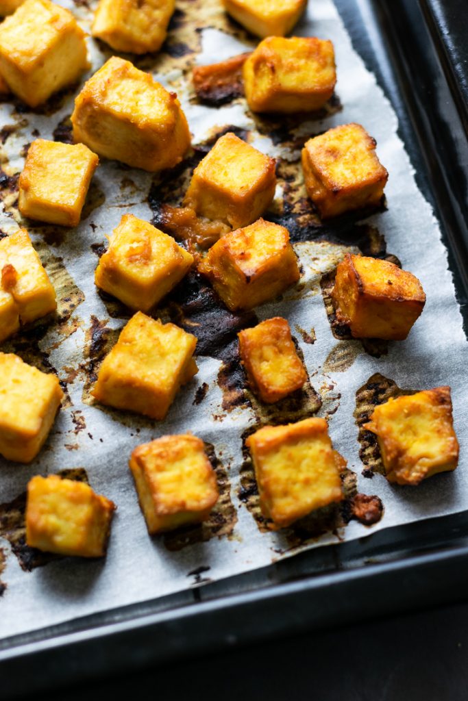 Baked Miso Tofu - Ellie Likes Cooking