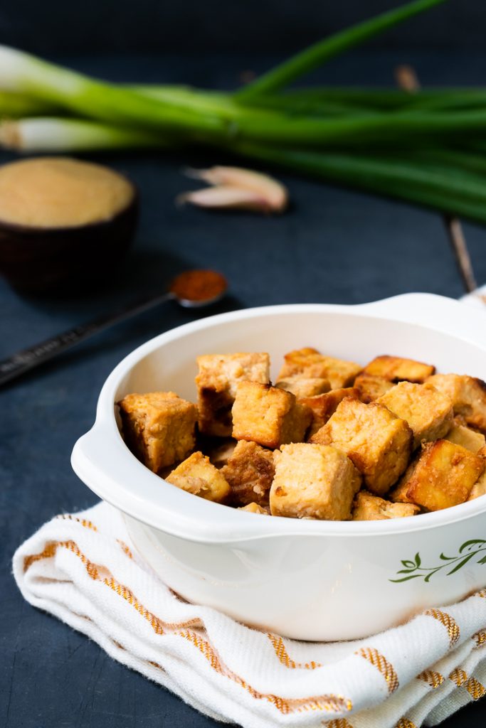 Baked Miso Tofu - Ellie Likes Cooking