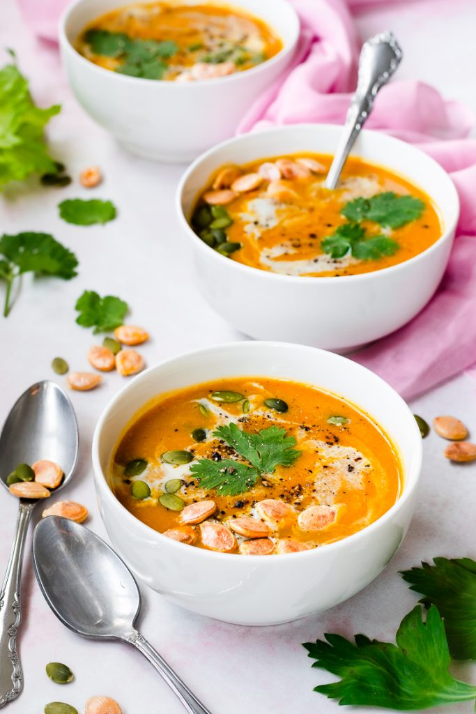 Creamy Kabocha Soup - Ellie Likes Cooking
