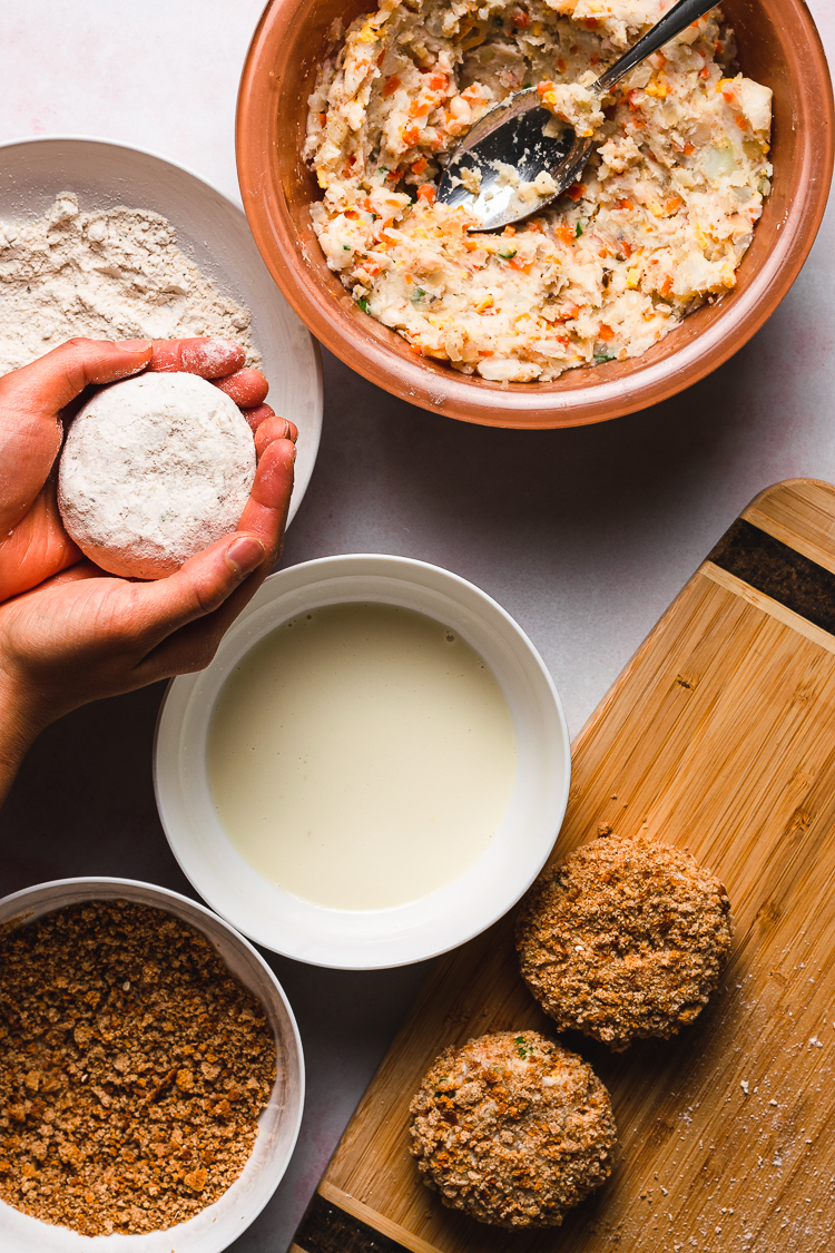 Vegan White Bean Korokke (Japanese Croquette) | コロッケ - Ellie Likes Cooking