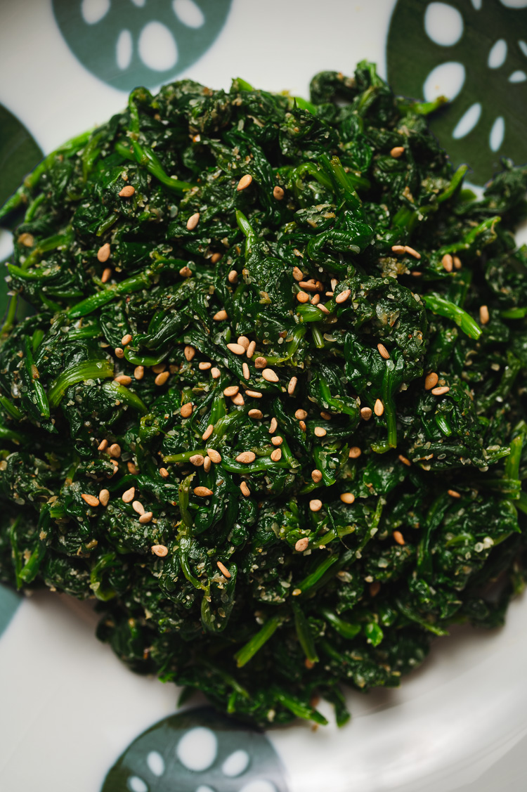 Spinach Goma-ae | ほうれん草の胡麻和え