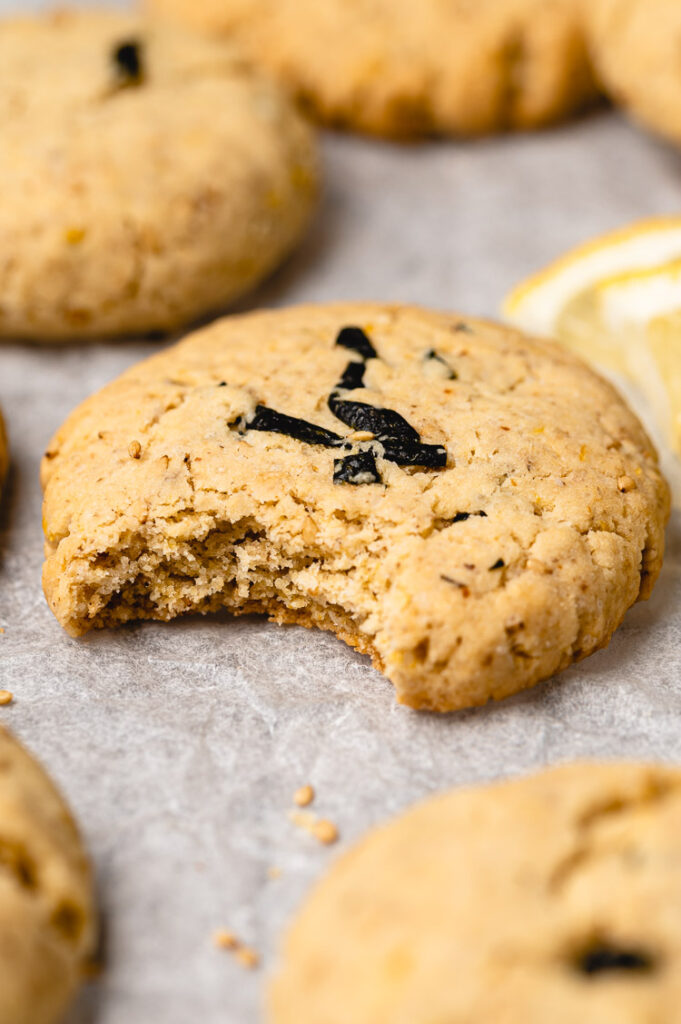 Vegan Miso Lemon Senbei Cookies - Ellie Likes Cooking