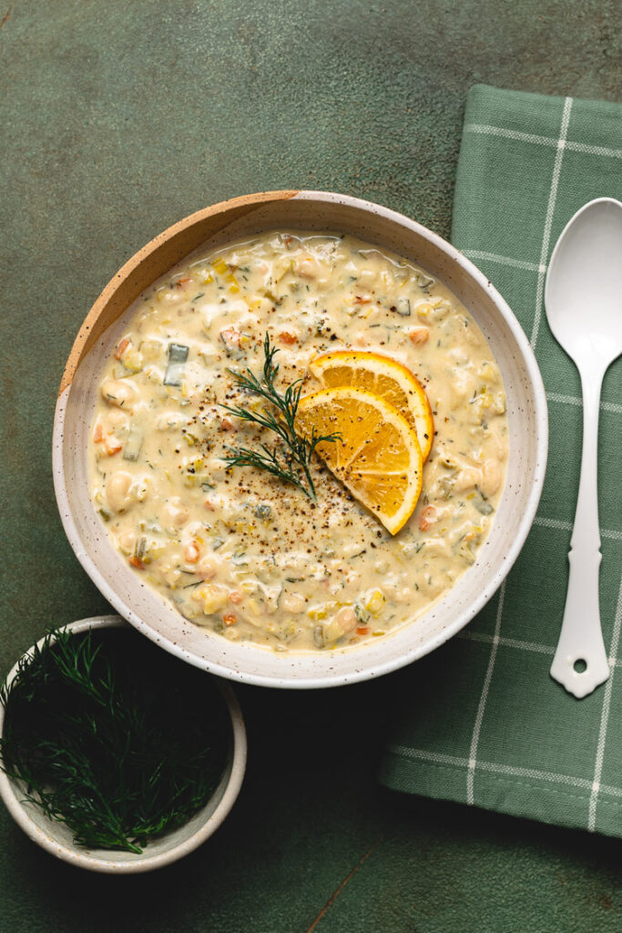 Leek and White Bean Stew - Ellie Likes Cooking