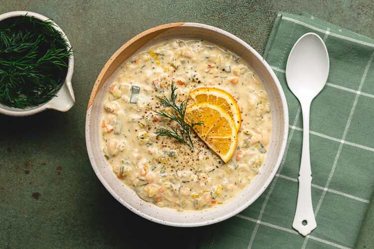 Leek and White Bean Stew - Ellie Likes Cooking