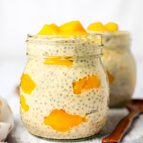 Protein Mango Chia Pudding - Ellie Likes Cooking