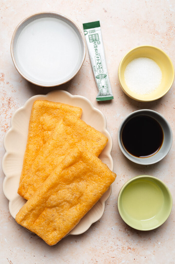 Homemade Inari Age いなり揚げ - Ellie Likes Cooking