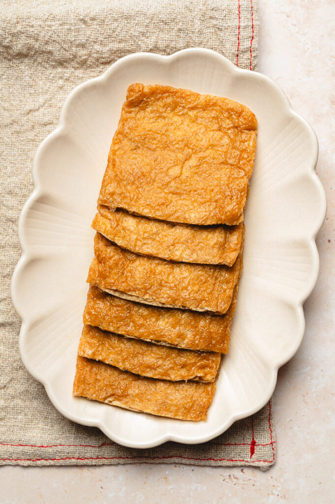Homemade Inari Age いなり揚げ - Ellie Likes Cooking
