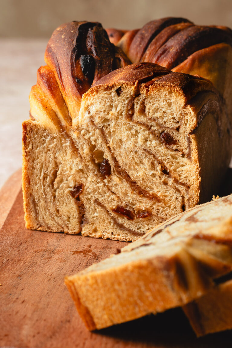 Vegan Cinnamon Raisin Milk Bread (Shokupan) - Ellie Likes Cooking